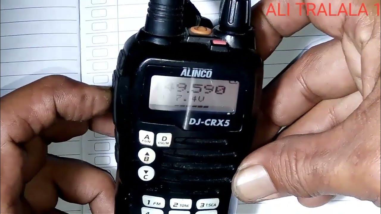Cara menghilangkan tulisan CT Ht Alinco DJ CRX5 @alitralala1460 - YouTube