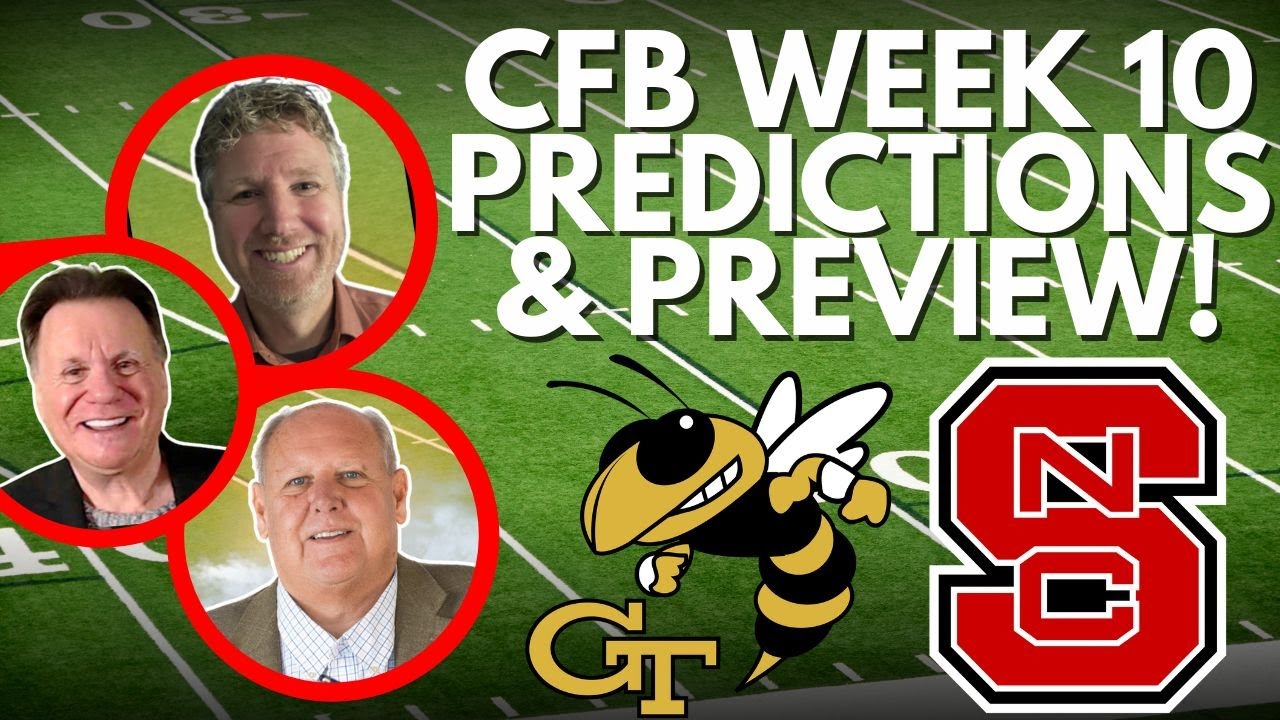 Georgia Tech vs NC State Predictions and Best Bets! | BEST College Football Picks Week 10