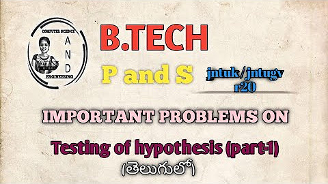 Mastering Probability and Statistics: A Comprehensive Guide for B.Tech (JNTUK & JNTUGV R20) # ...