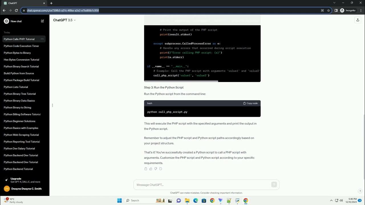 python call php script with arguments - YouTube