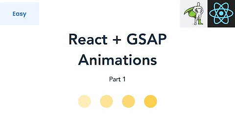 React GSAP animation - YouTube