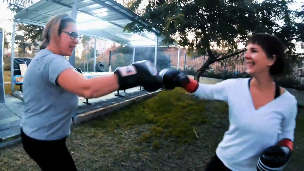 Boxing Trx and body weight workout for women and friends - YouTube