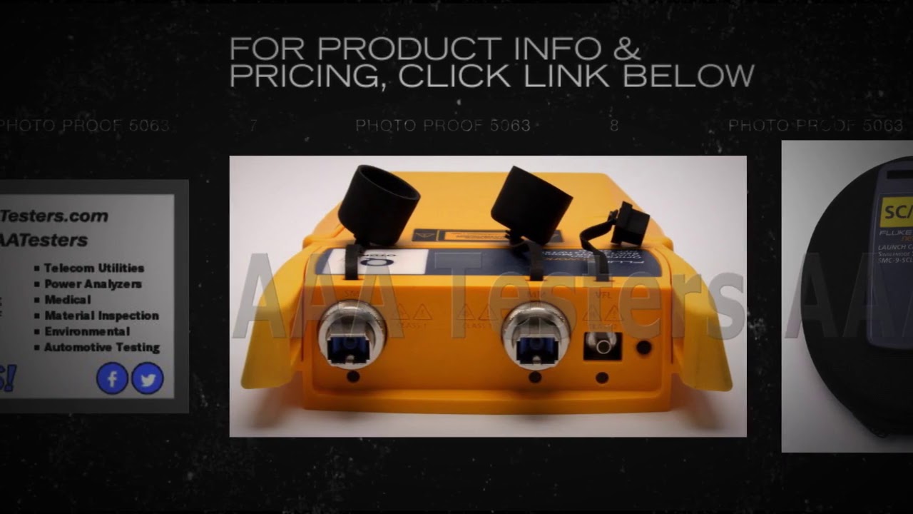 Fluke Networks OFP-QUAD Optifiber Pro SM MM QUAD OTDR Module - YouTube