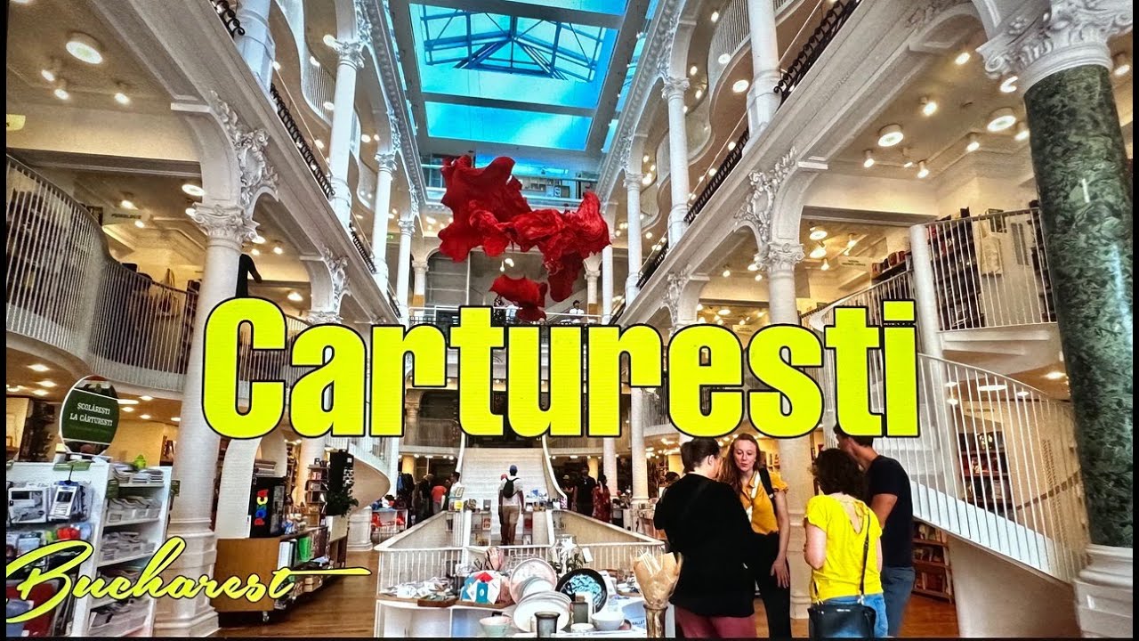 [4K] CARTURESTI CARUSEL, a STUNNING Bookstore, in the heart of ...