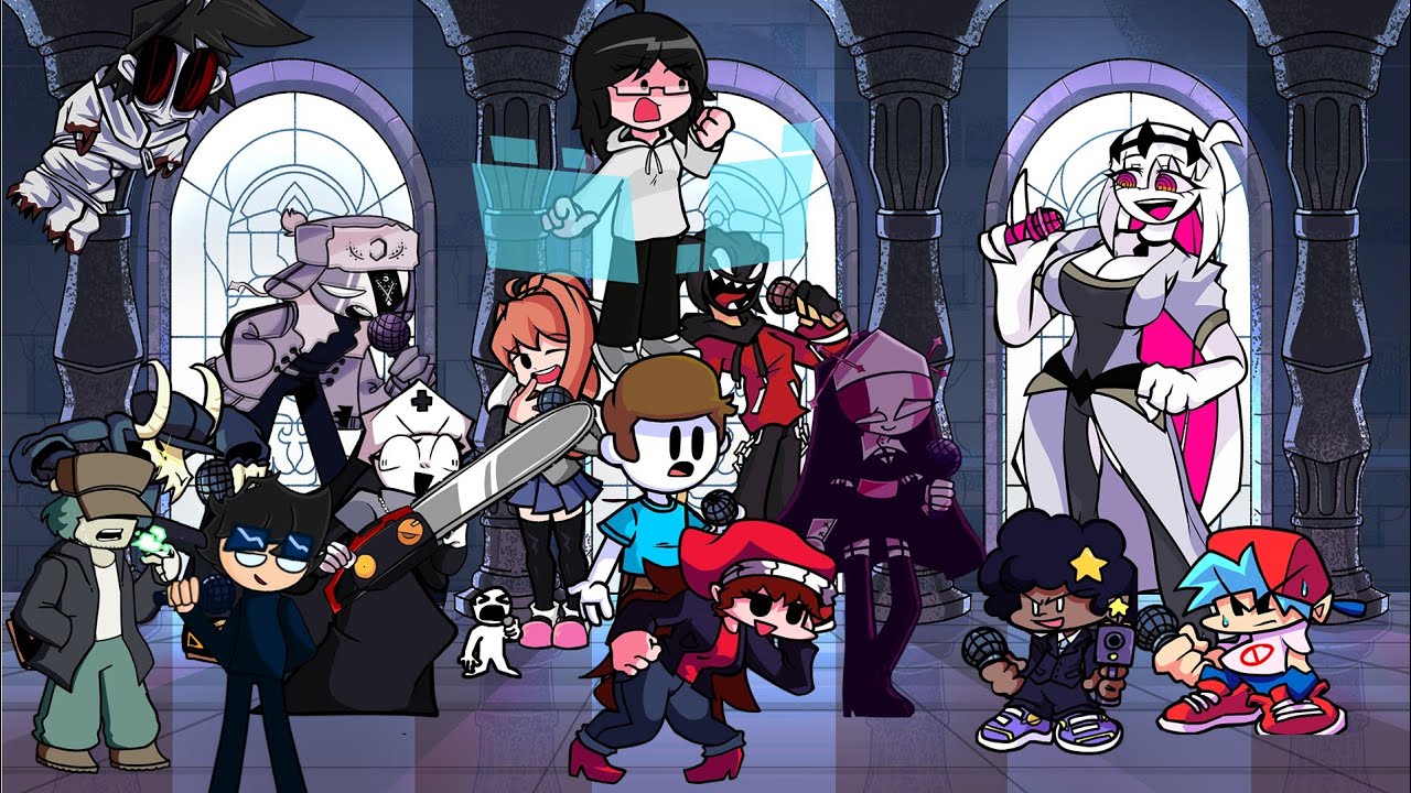 Promenade but Every Turn a Different Character Sings 🎤 (FNF Promenade ...