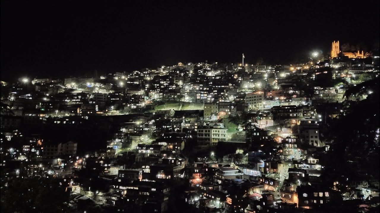 Shimla City Night View | How Does Shimla Looks Like At Night? | रात में ...