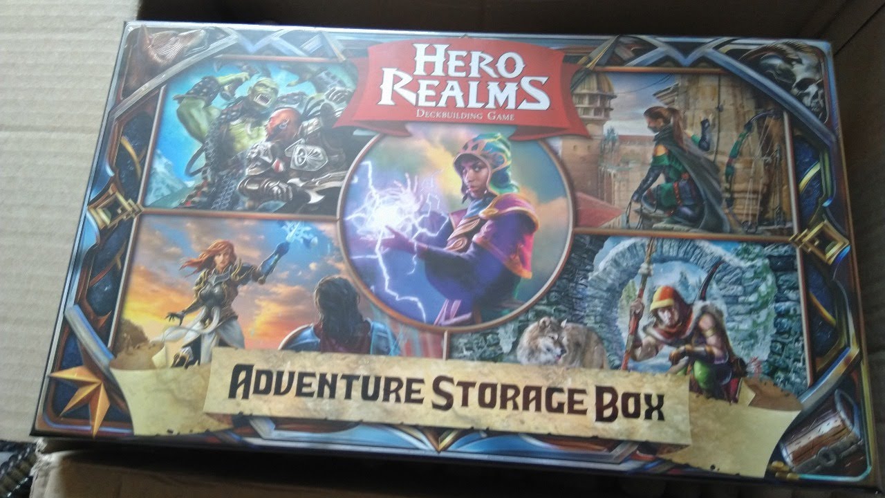 Hero Realms - Everything Tier and Storage Box Unboxing - YouTube