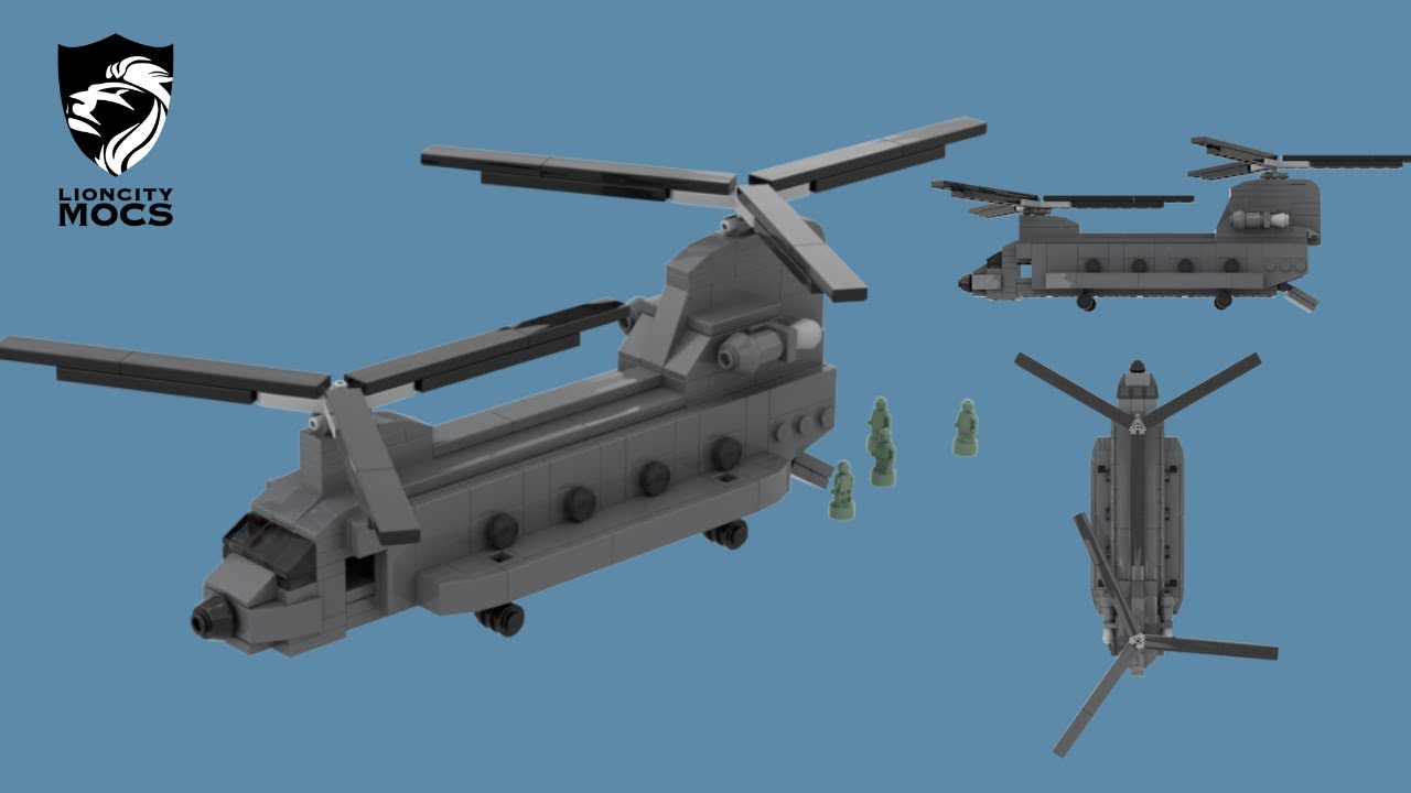 Ch-47 Chinook Helicopter Lego Tutorial(1:90) - YouTube