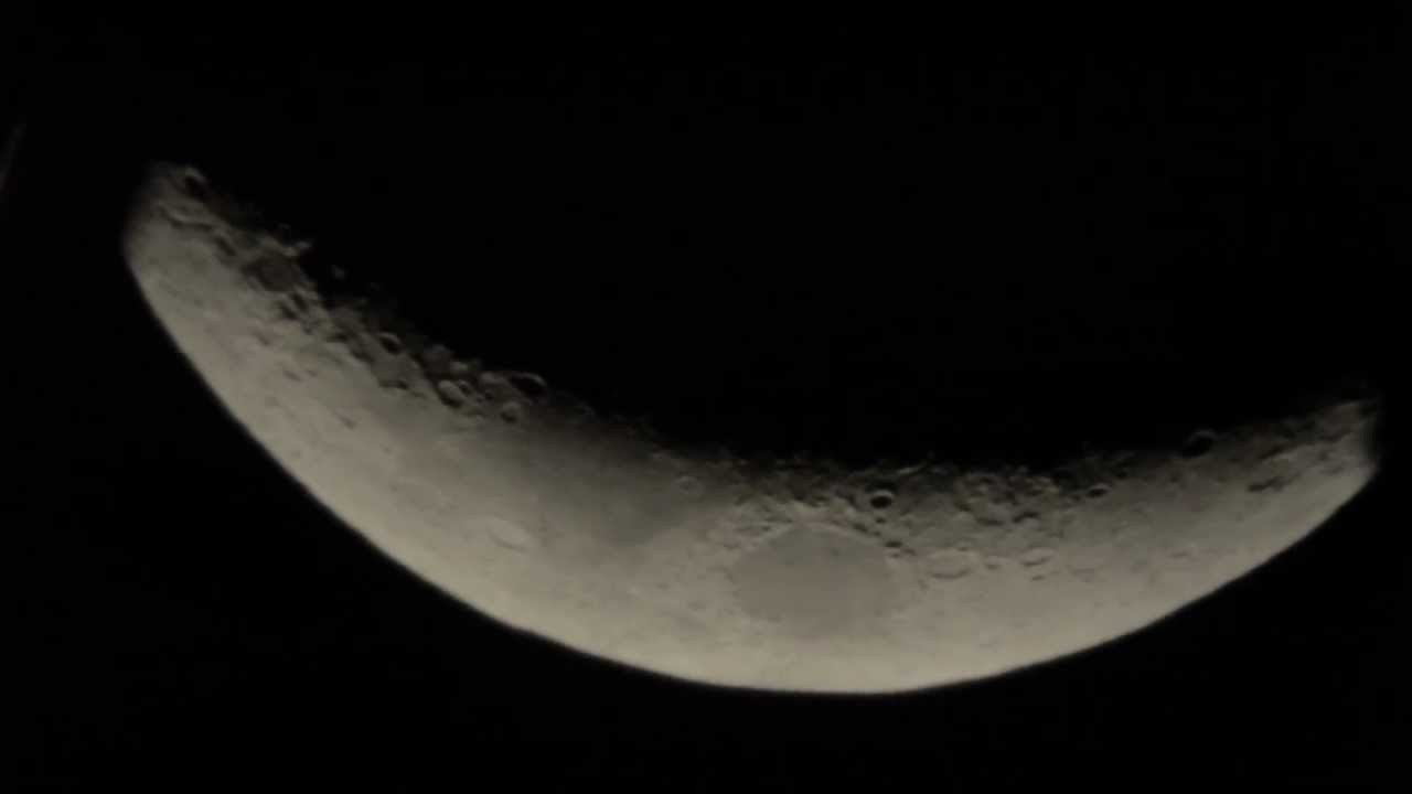 Nikon D3100 - Moon HD video using Telescope - YouTube