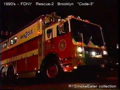 FDNY "Code-3" Rescue-2. Elevator shaft incident 1990 - YouTube