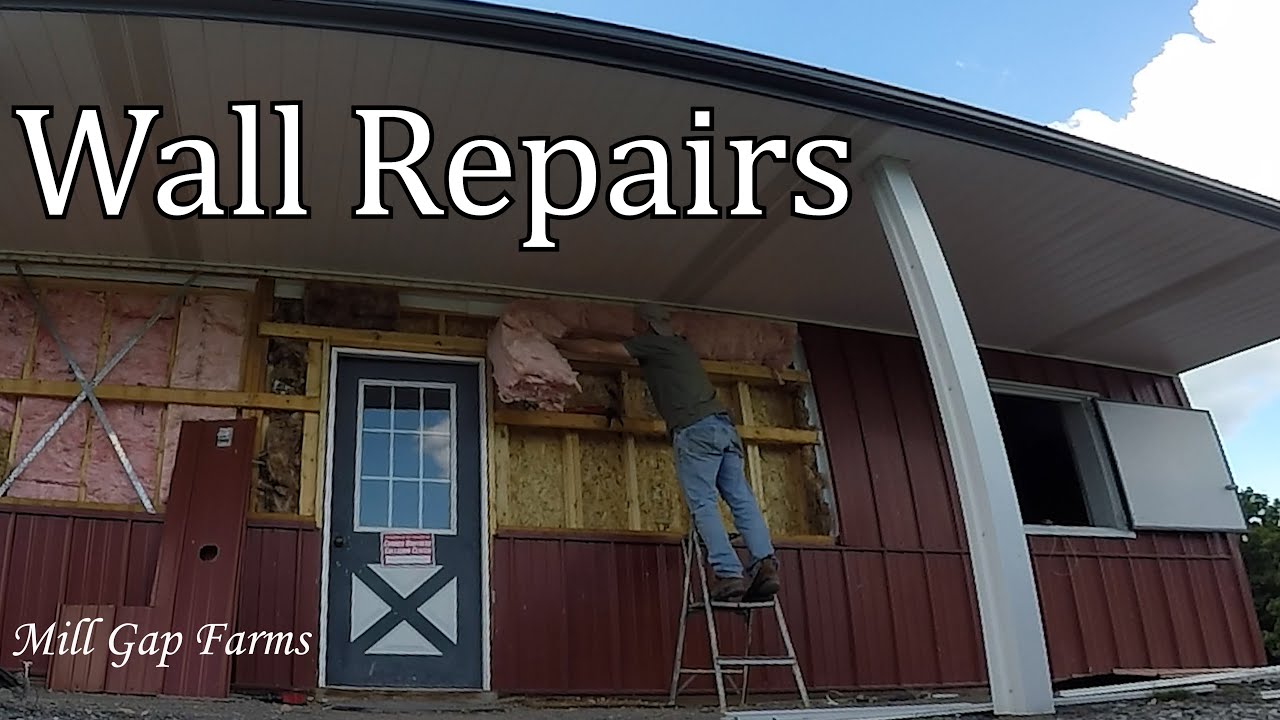 Barn Wall Repair - YouTube