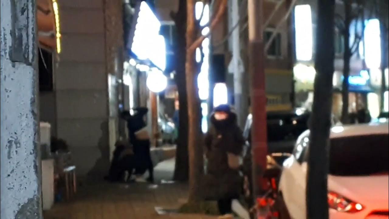 길거리에서 술먹고 난동피우는 취객 길거리 싸움 Youtube