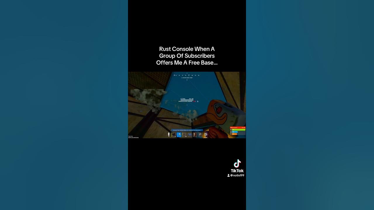 Rust Console when a group of subscribers offers me a free base…#shorts #rust #rustconsole - YouTube
