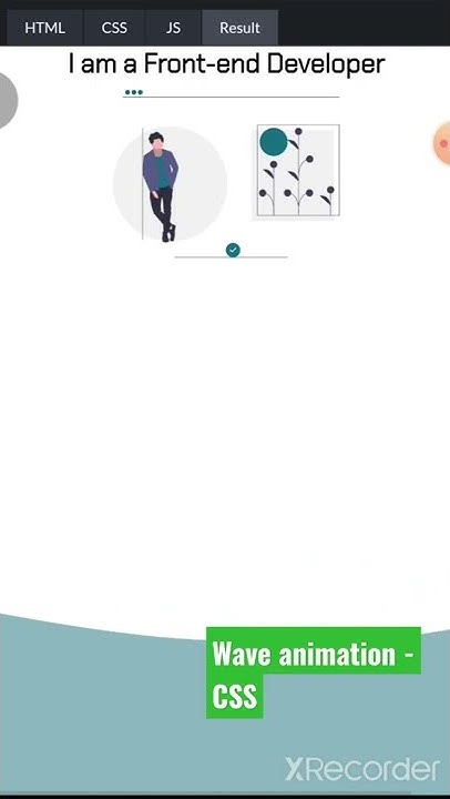 Wave animation- CSS in HTML & CSS #html #css #coder #trending #short #way2tech_knowledge #india ...