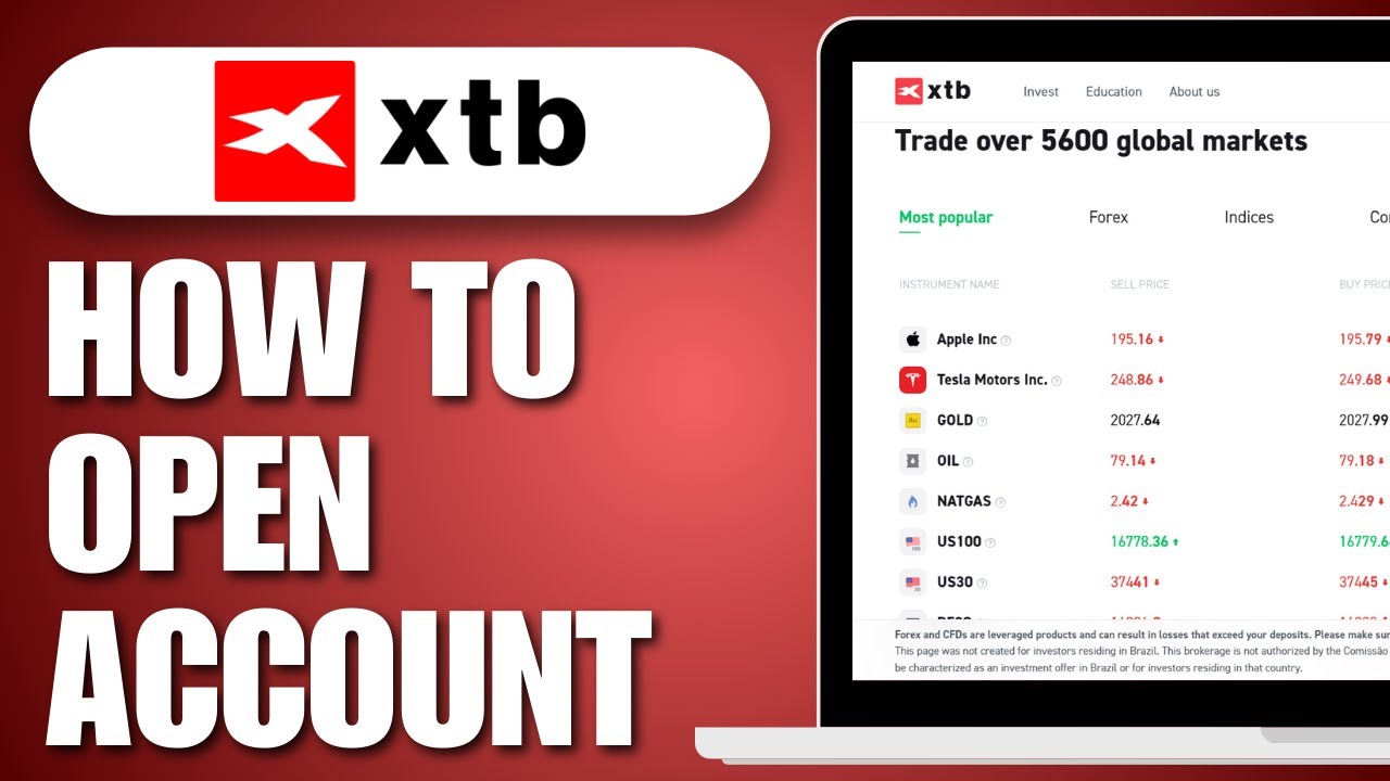 How To Open XTB Trading Account (2O25) - YouTube