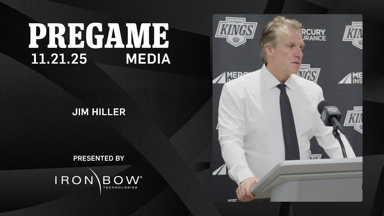 MEDIA: Head Coach Jim Hiller | 11.21.25 LAK v BOS Pregame - YouTube