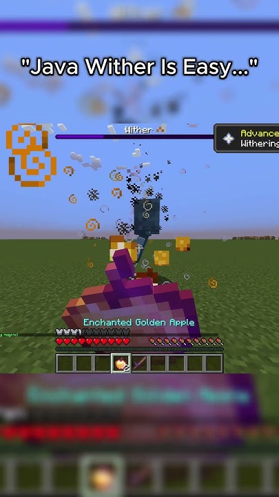 "JAVA Wither is Easy..." 😓 #minecraft - YouTube