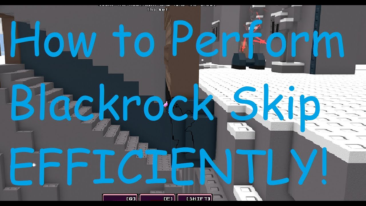 How to Perform Blackrock Skip EFFIECIENTLY! (Block Tales) - YouTube