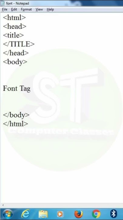 HTML Font size color and face | How to change font size color and face ...