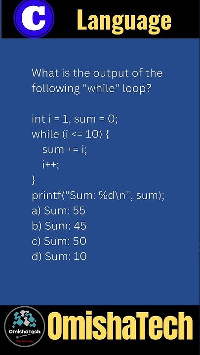 C programming | looping #shorts #viral #ytshorts #omishatech #cprogramming - YouTube