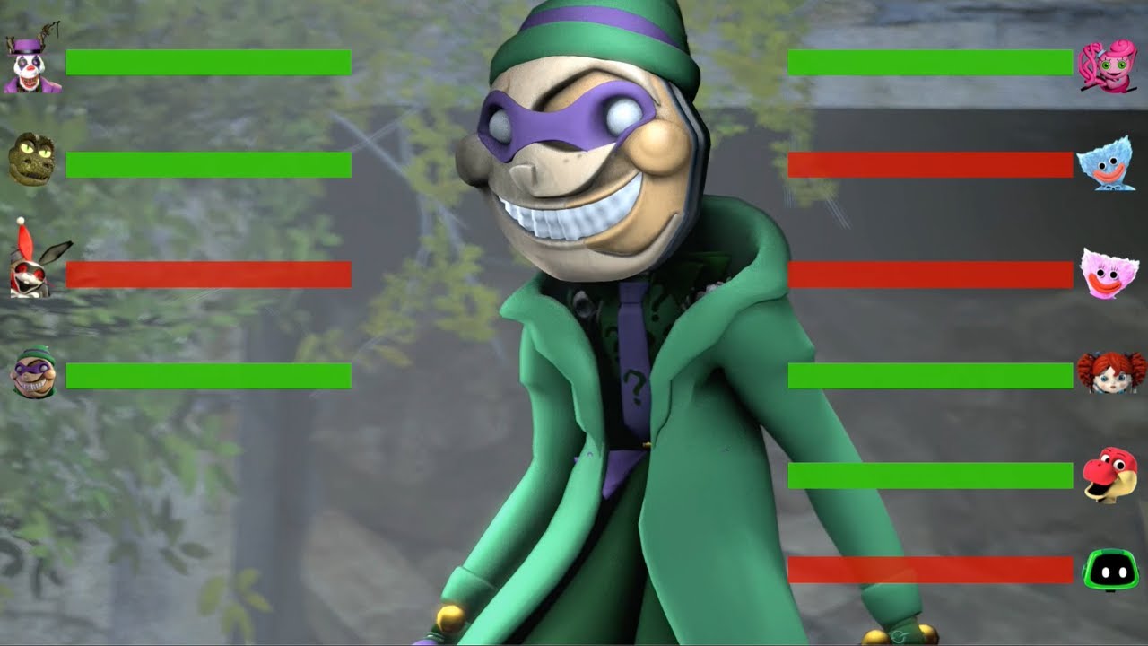 [SFM FNaF] Security Breach Villains vs MOMMY LONG LEGS WITH Healthbars ...