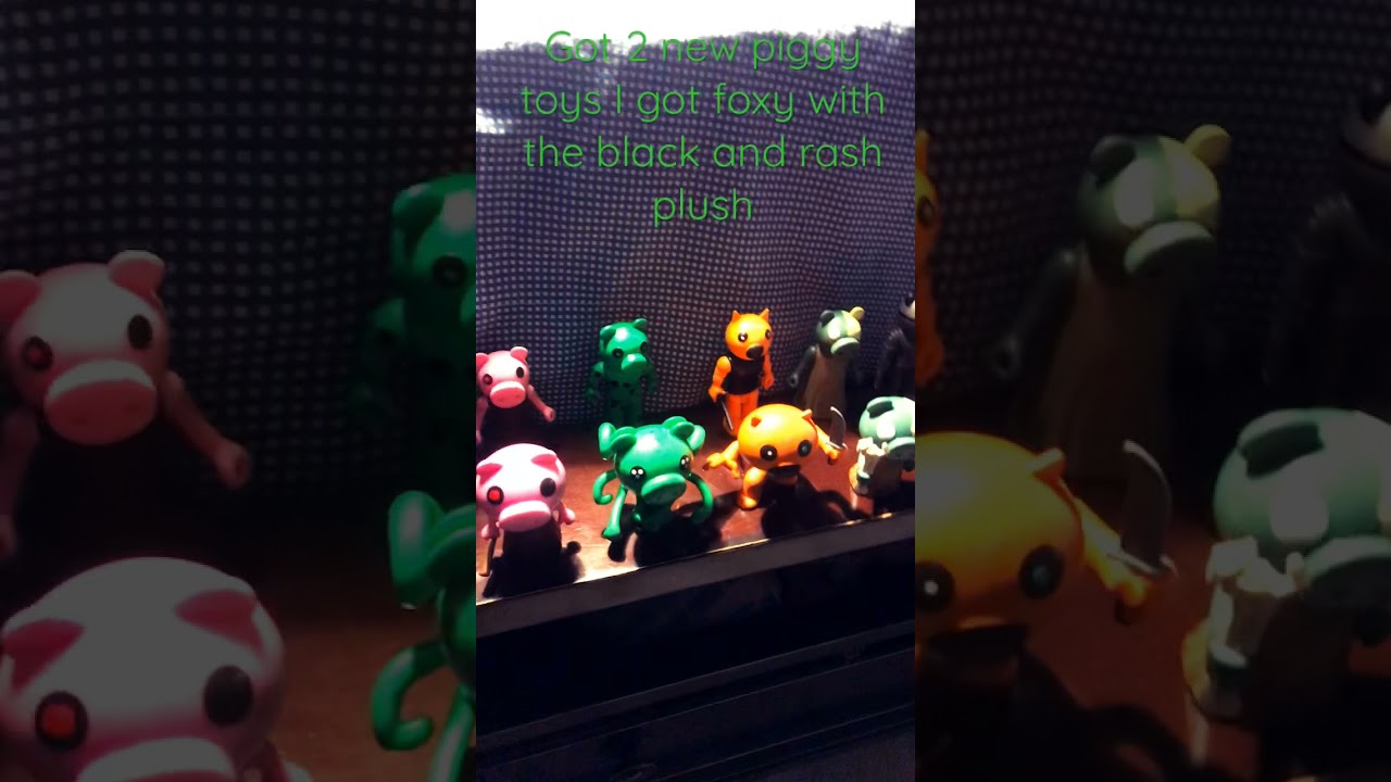 Got 2 new piggy toys got foxy with the black and rash plush - YouTube