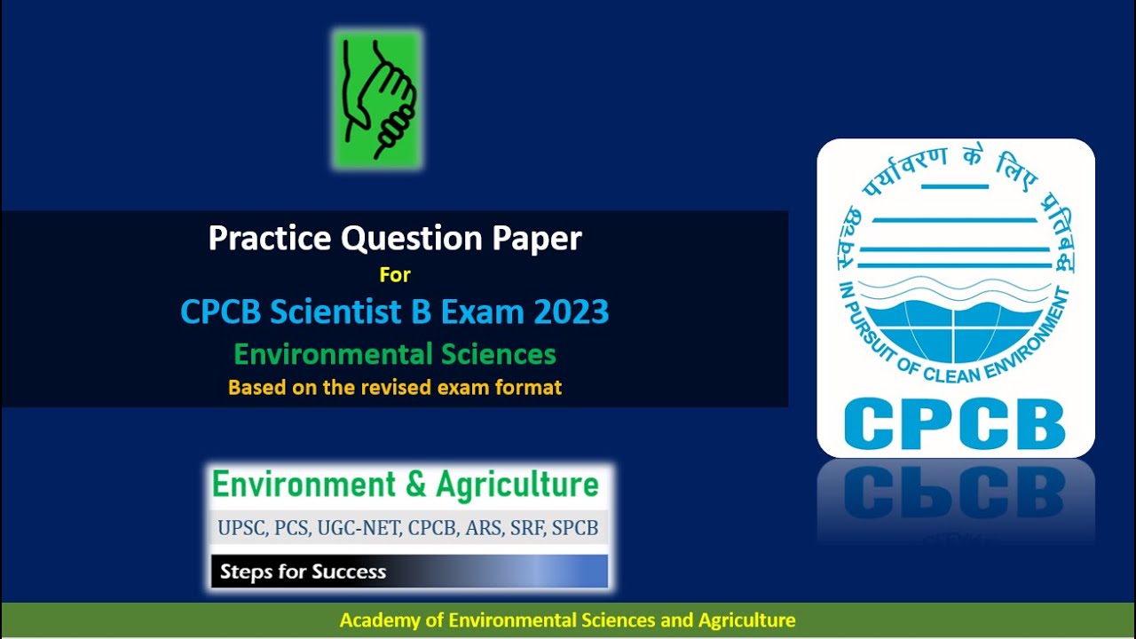 Environmental Sciences Practice Question Paper for CPCB Scientist B ...