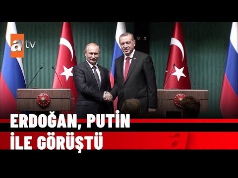 Cumhurbaşkanı Erdoğan, Rusya Devlet Başkanı Vladimir Putin ile görüştü - atv Haber 6 Mart 2022