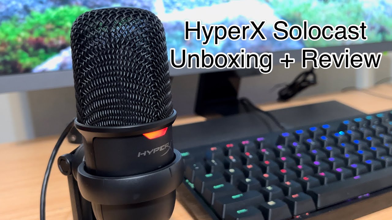 HyperX Solocast USB Microphone Unboxing + Review - YouTube