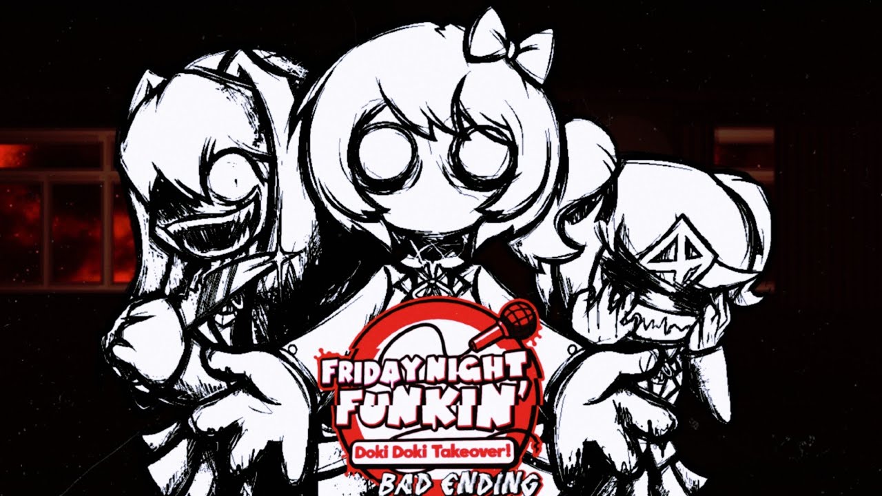 FNF - Doki Doki Takeover Bad Ending + Spin-off En Español Completo En ...