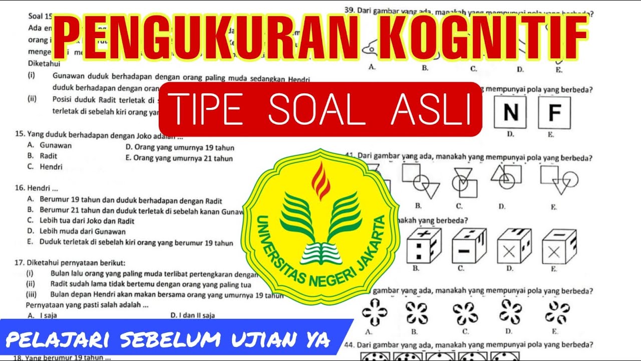 PENMABA UNJ 2024 (PENGUKURAN KOGNITIF) Pembahasan Soal UPDATE #VERBAL # ...