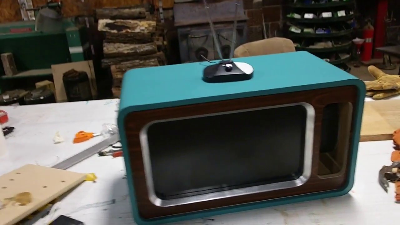 How to build a Mid Century Modern vintage retro TV - YouTube