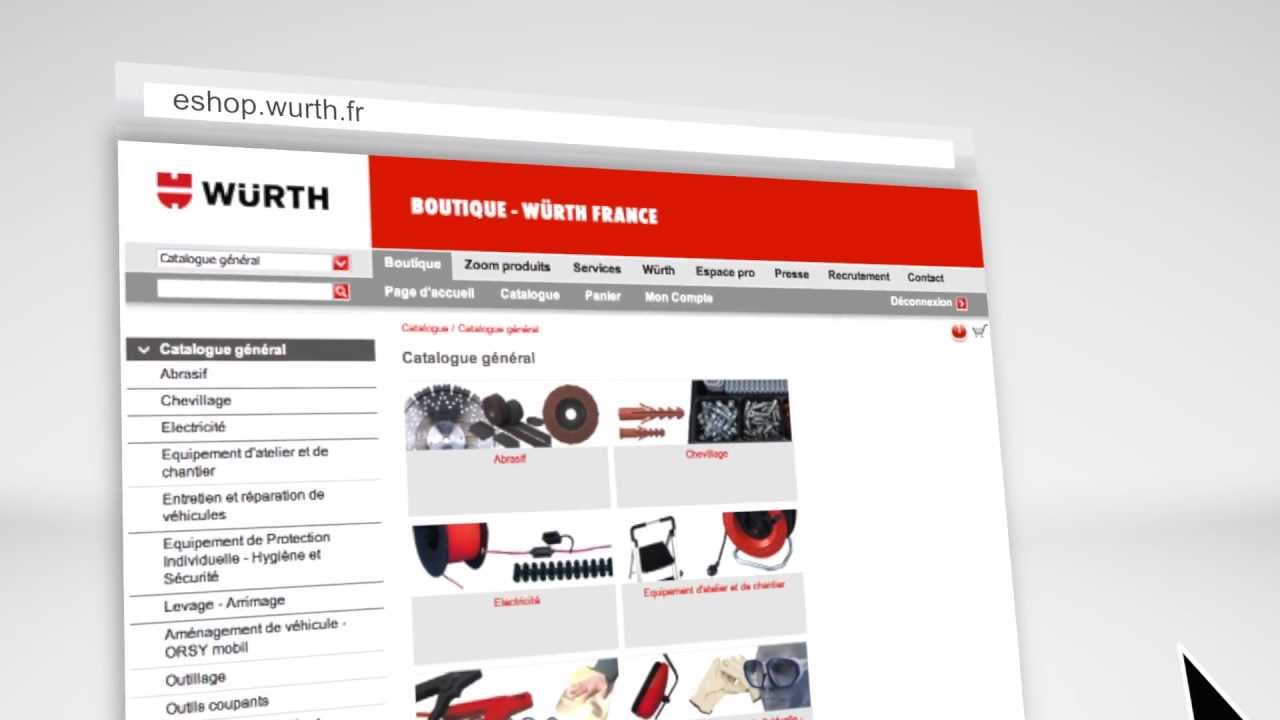 WÜRTH "Boutique en ligne" - YouTube