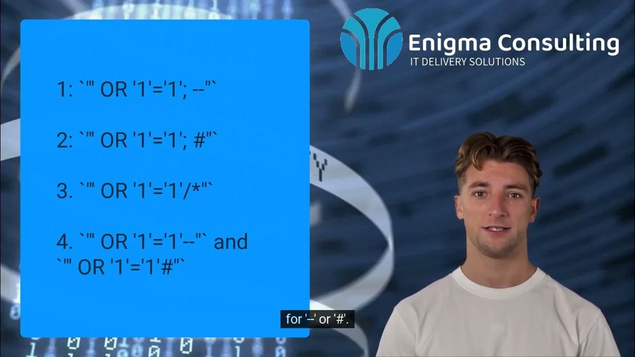 106 Ethical Hacking Sql Injection Youtube