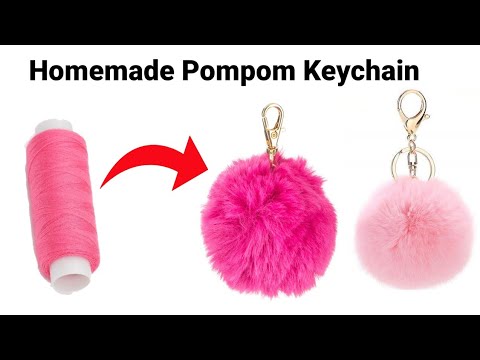 How to make Keychain with Sewing Thread/Homemade Keychain/DIY Gift ...