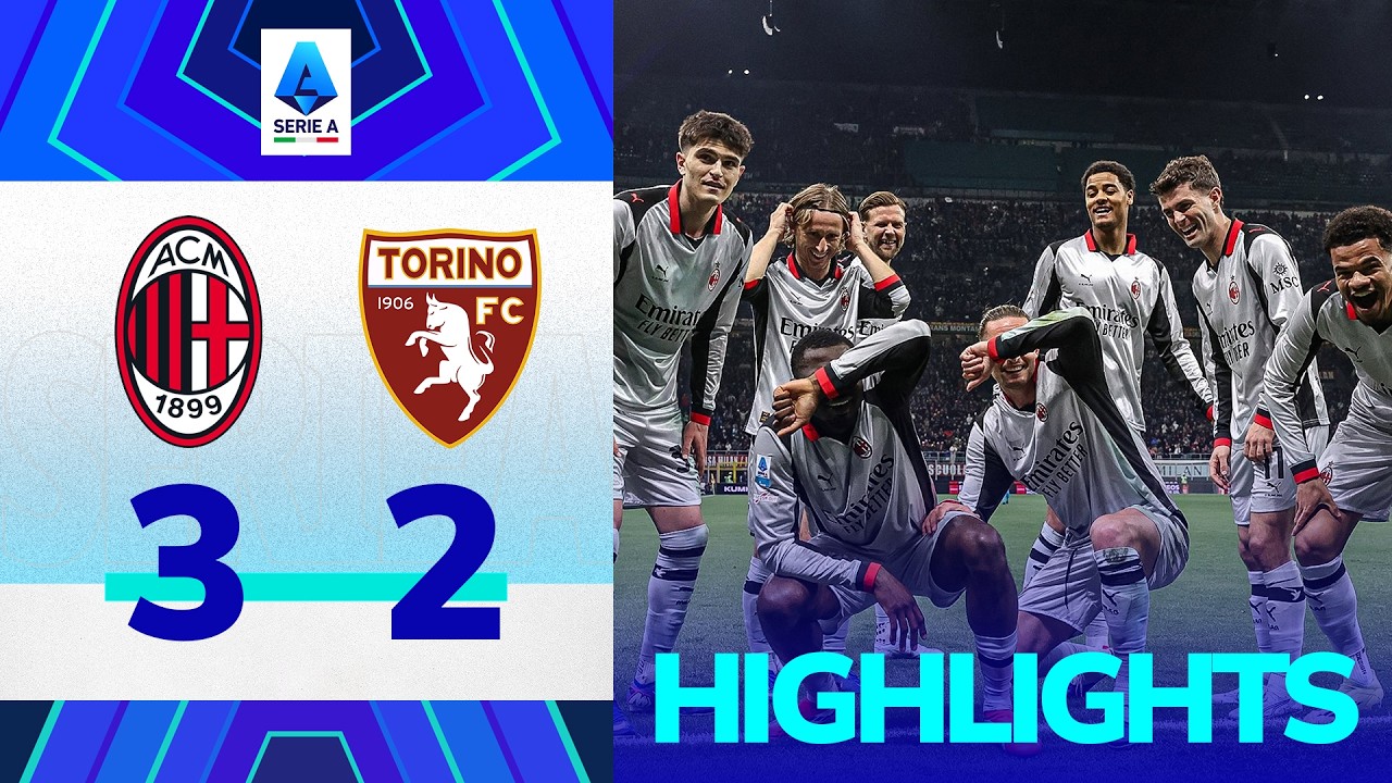 AC Milan 3-2 Torino | 25/26 Serie A Highlights - YouTube