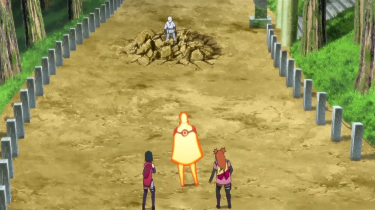 Naruto Salva Sarada e Cho Cho, Sasuke Vs Shin Uchiha e Sarada ...