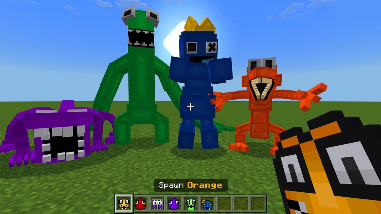 Rainbow Friends V1.7 ADDON in Minecraft PE - YouTube