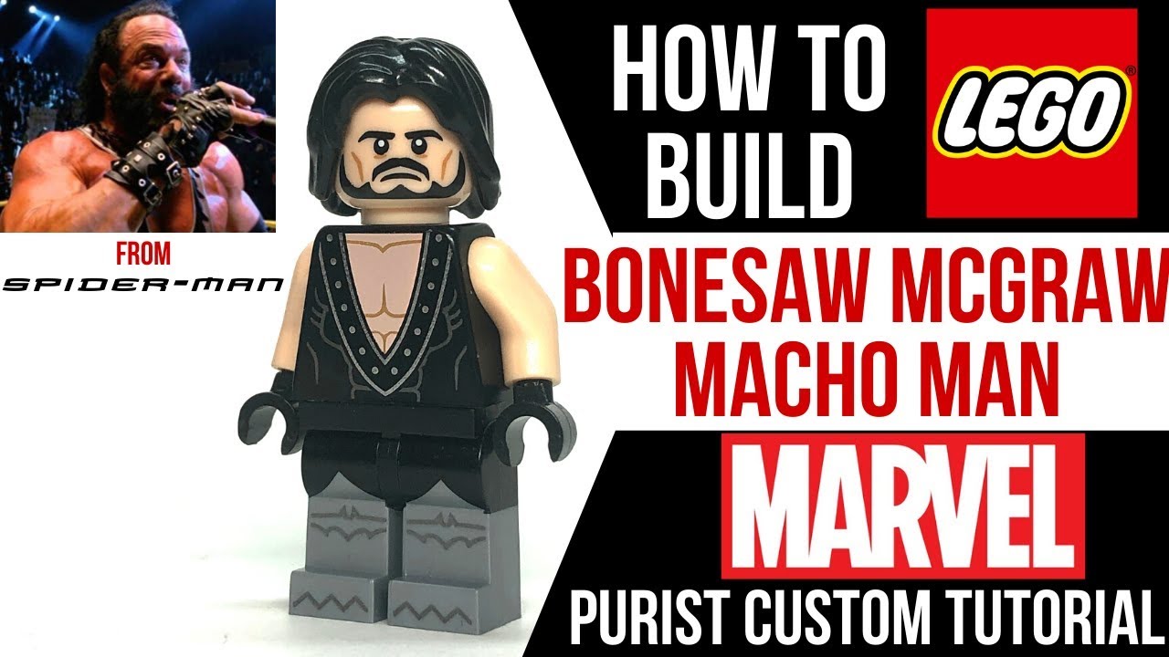 HOW TO Build LEGO BONESAW McGRAW - MACHO MAN RANDY SAVAGE! - YouTube