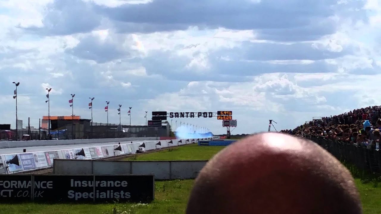Jet car at santa pod USC 2014 - YouTube