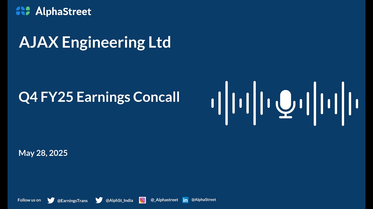 AJAX Engineering Ltd Q4 FY2024-25 Earnings Conference Call - YouTube