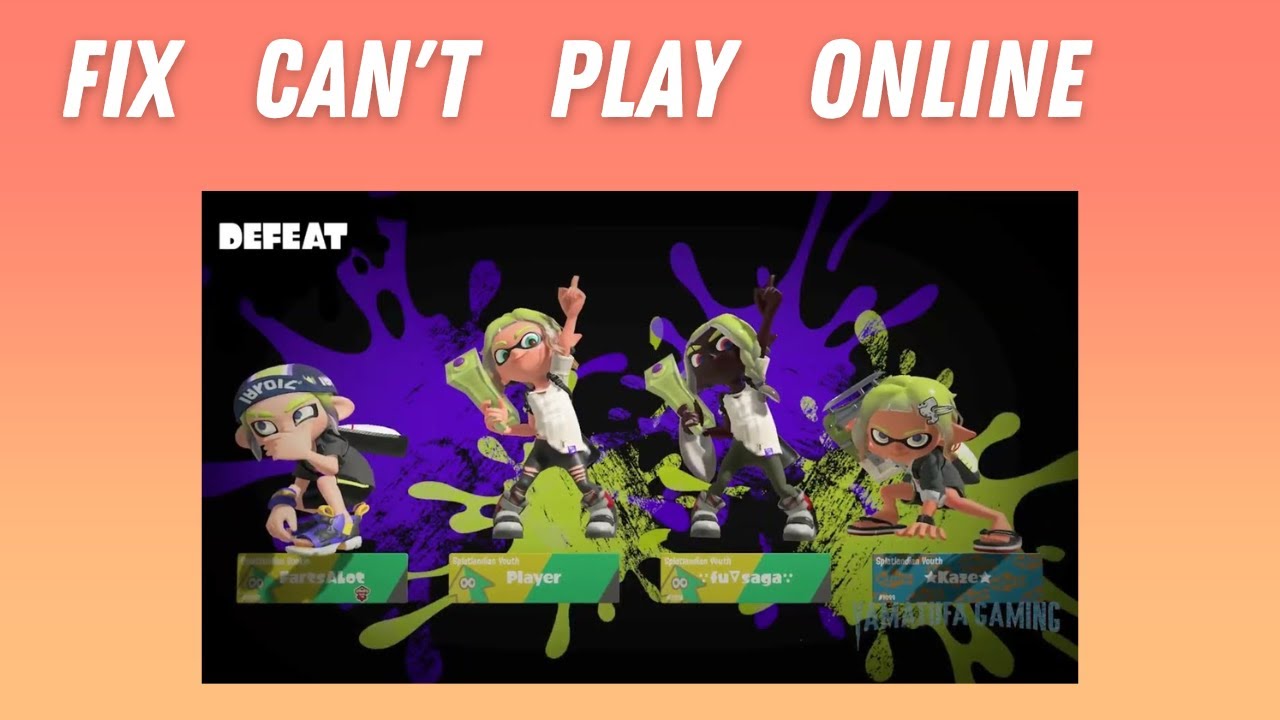 How to Fix can't play online match in Splatoon 3 - YouTube