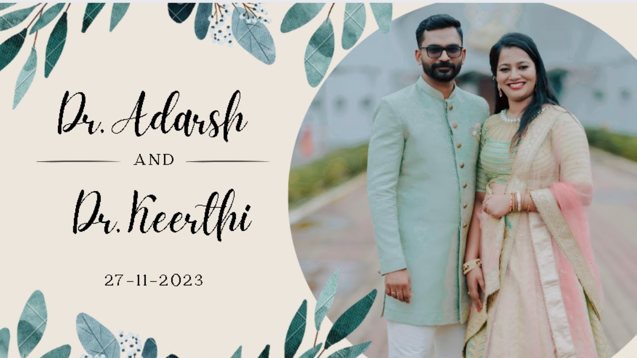 Dr. Adarsh + Dr. Keerthi Wedding |Live webcast| - YouTube