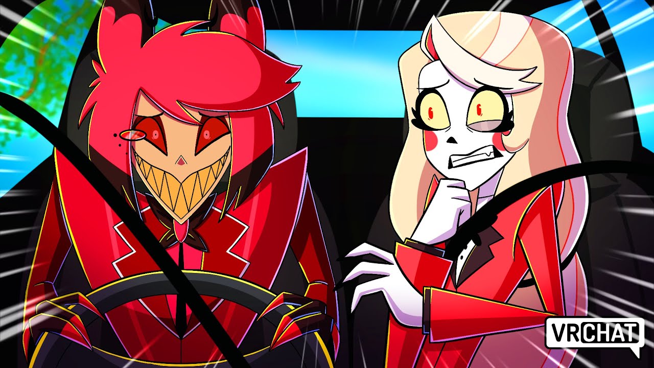 Alastor LEARNS How to DRIVE in Hazbin Hotel VRChat - YouTube