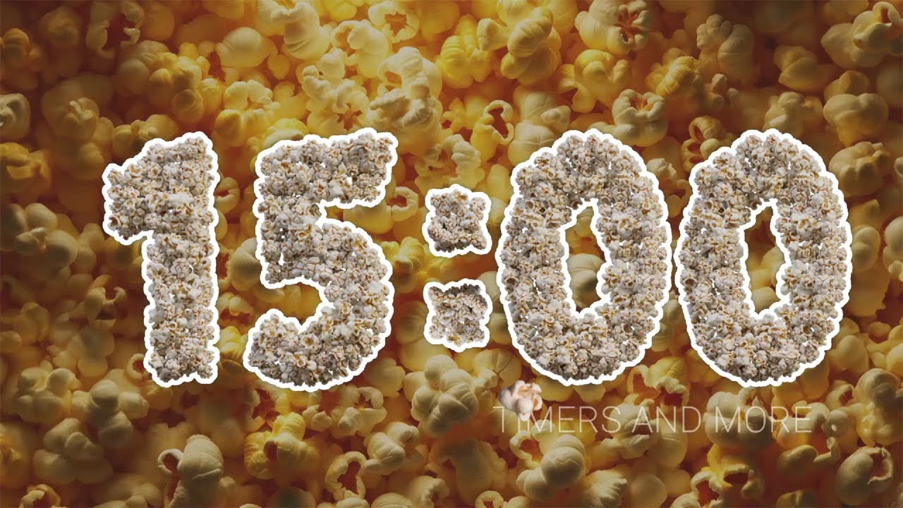 15 Minute Popcorn Inspired Countdown Timer - YouTube