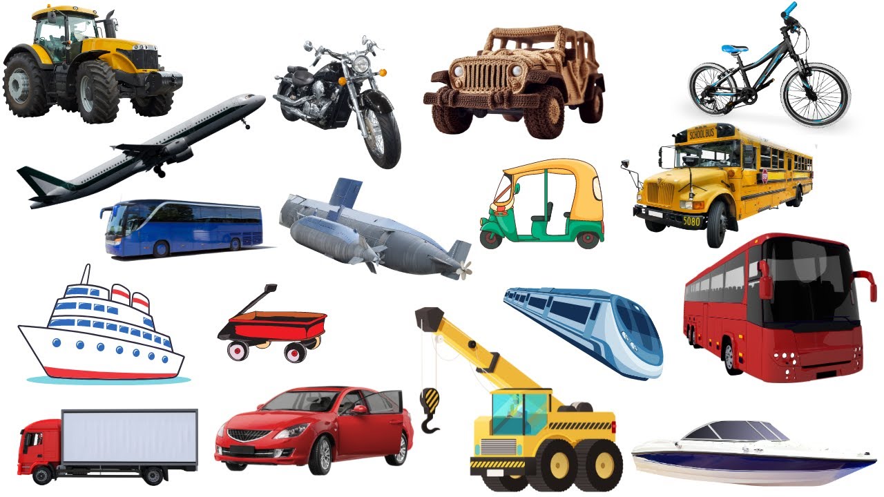 Types of Vehicle | Learning for Toddler | Transport Names | Vehicles ...