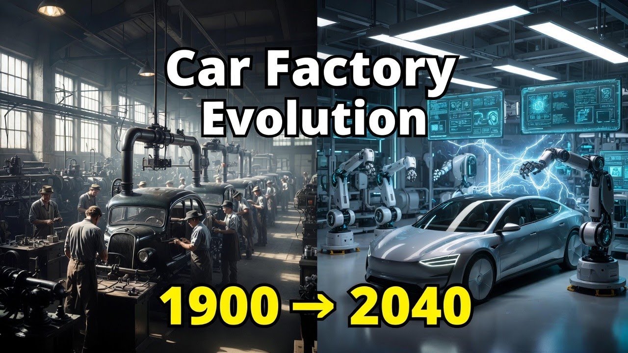 Car factory evolution 1900 to 2040.Full 4k video - YouTube