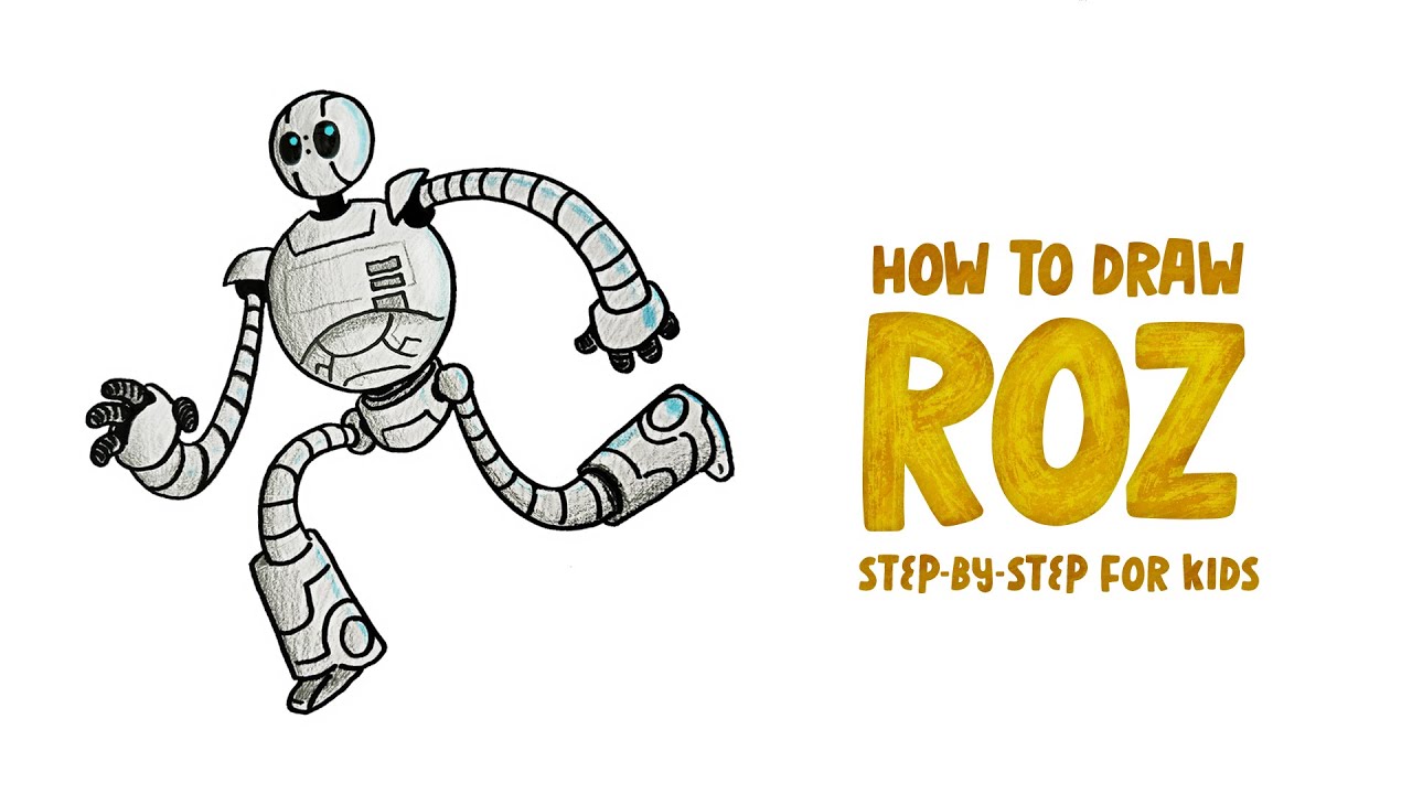 How To Draw Roz From The Wild Robot | Step-By-Step Drawing For Kids ...