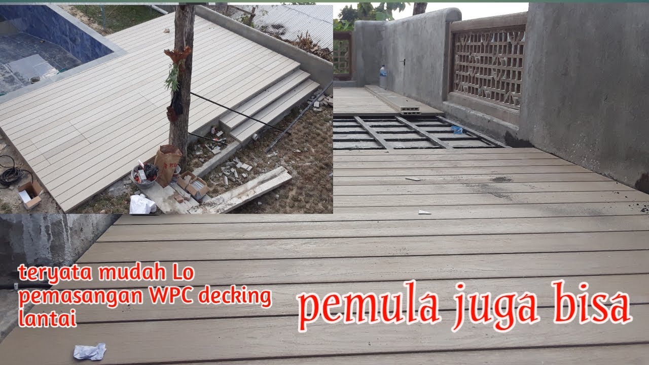 teryata seperti ini pemasangan decking wpc lantai - YouTube