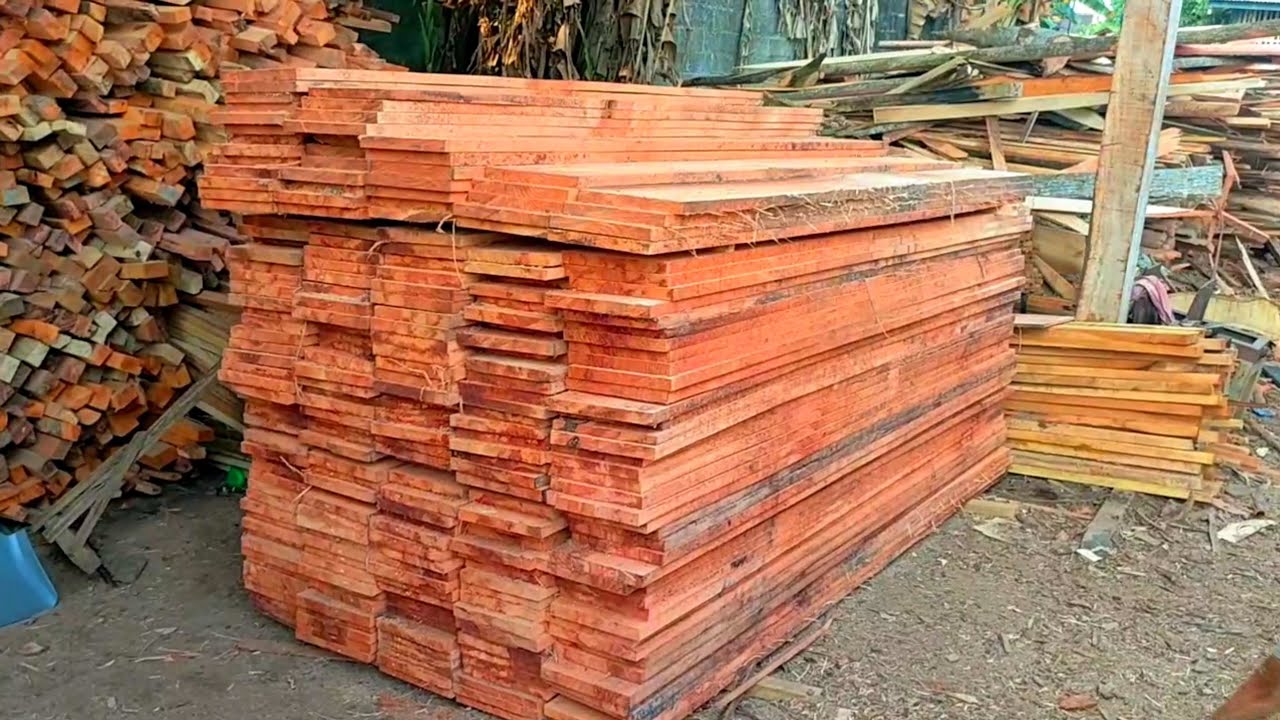 Ketiban Rejeki..!! Kayu Durian Olahan Papan Cor Beton.. Orderan Pondok ...